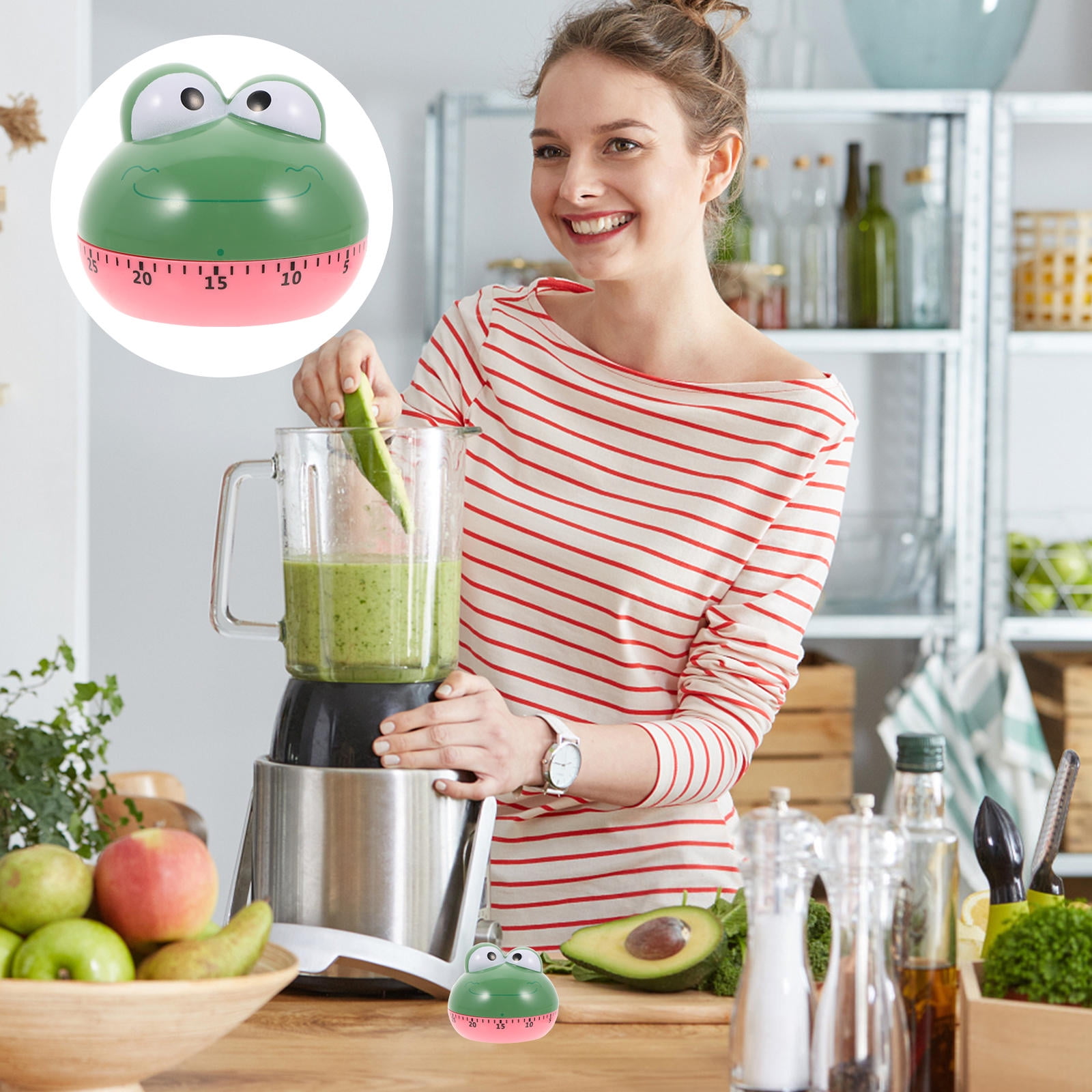 MLINS Shaped Kitchen Timer Plastic Countdown Timer for Cooking and ...