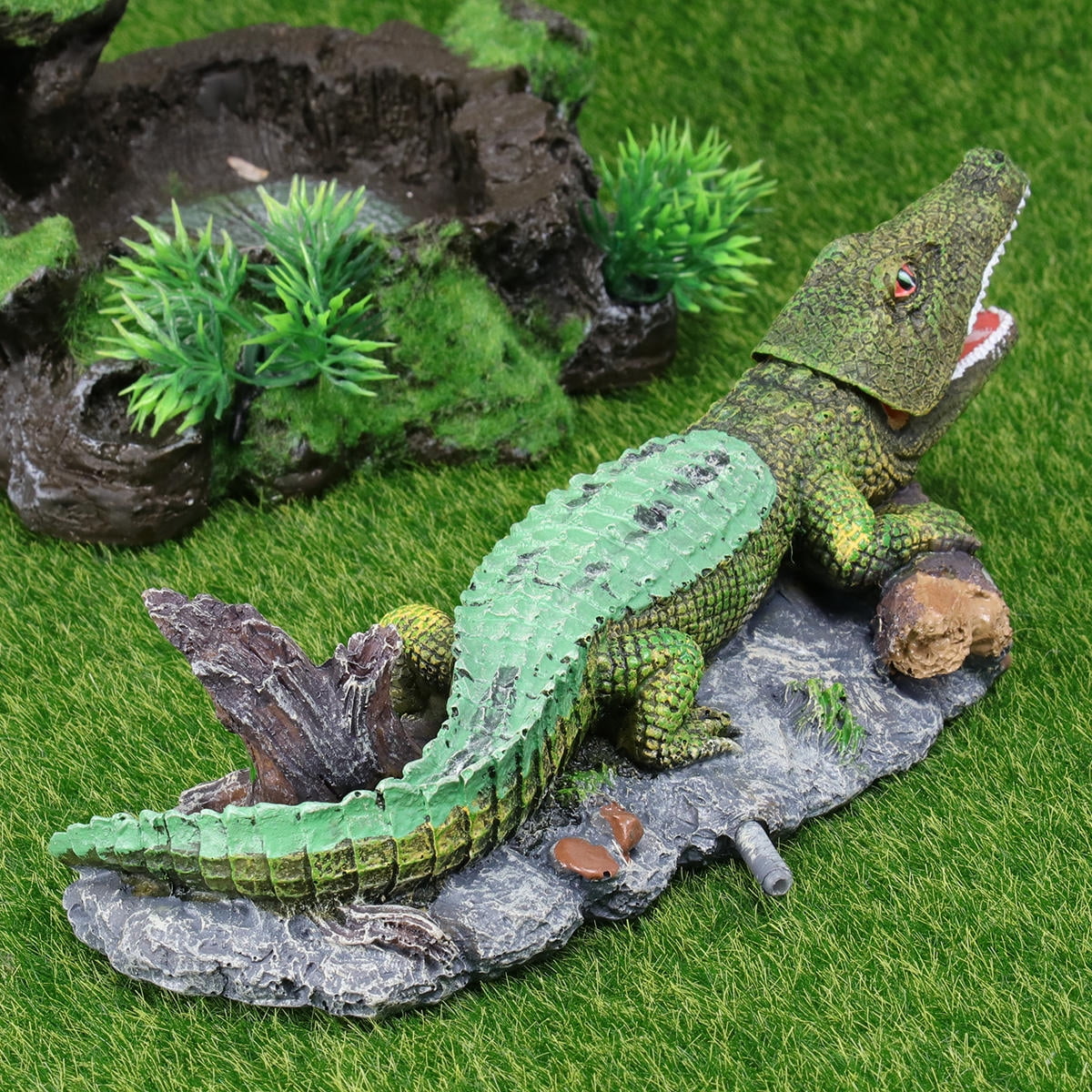 MLINS Shaped Simulated Landscape Attractive Fish Tank Office - Walmart.com