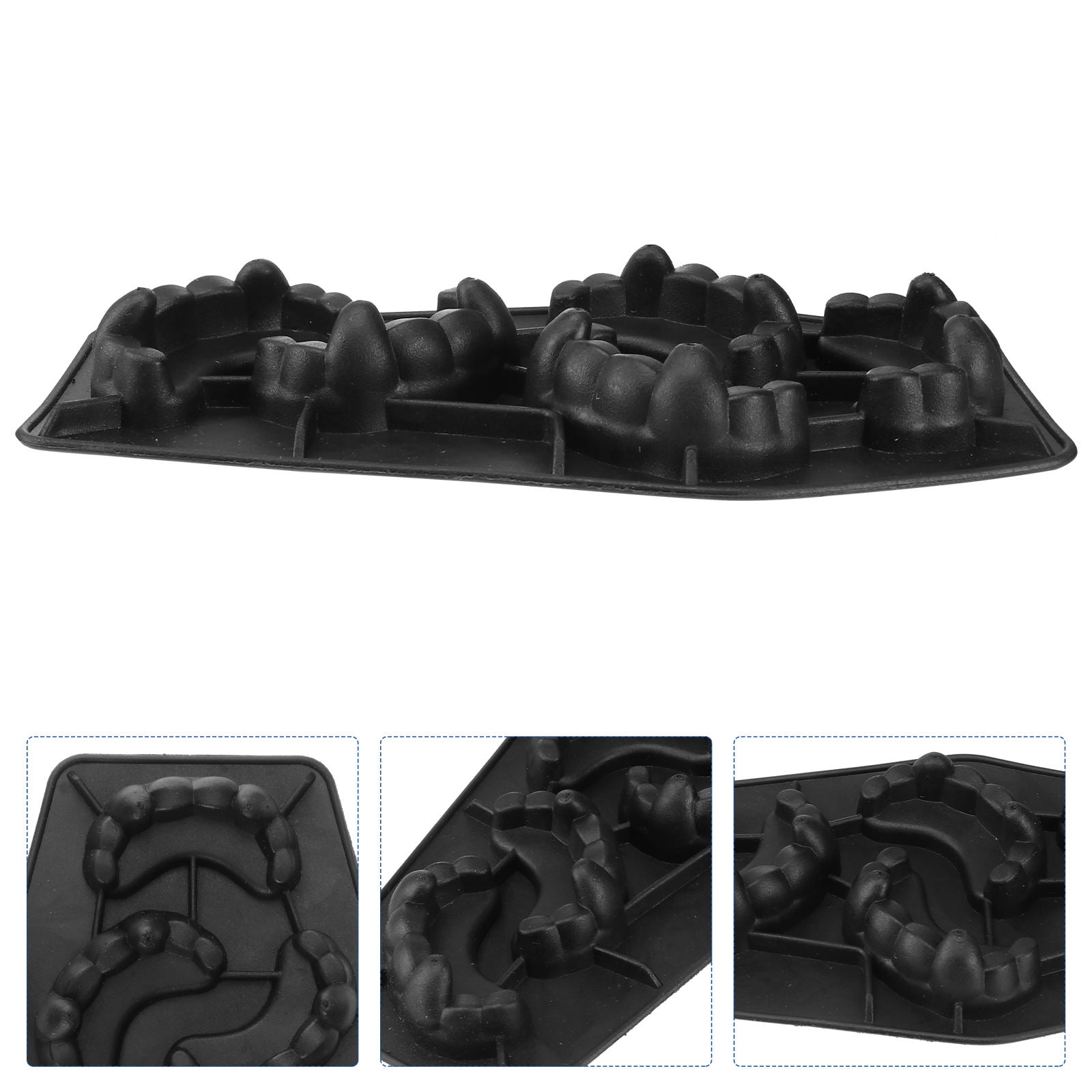 MLINS Shapes Teeth Ice Grid Safe for Use Cube Tray Theme - Walmart.com
