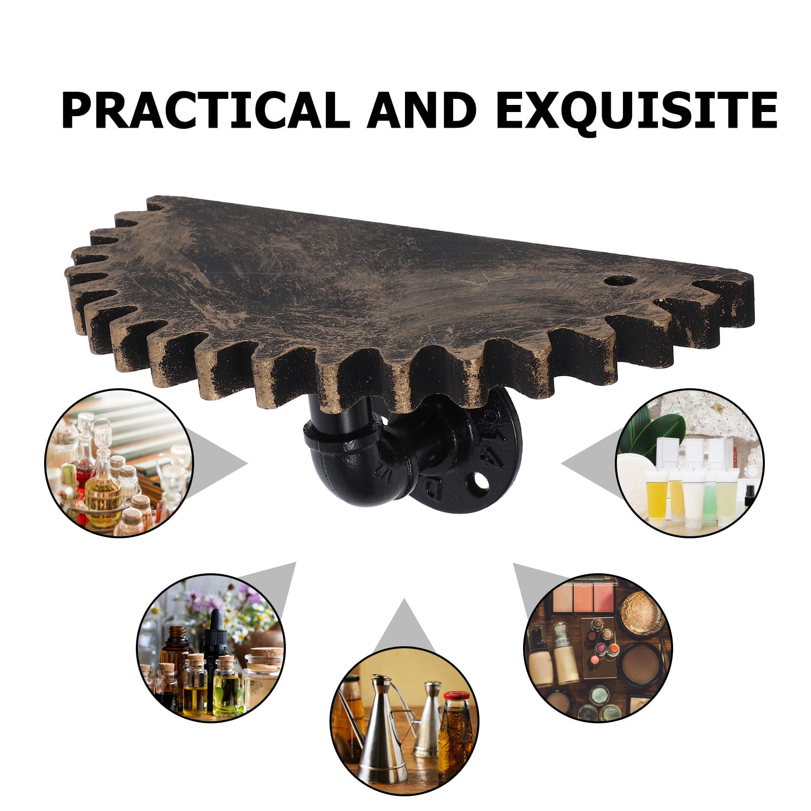 MLINS Shelf Mounting Brackets Industrial Pipe Shelving Floating Shelves ...