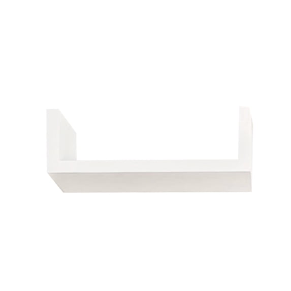 FELTECHELECTR Wall Mounted Bookshelf Shelf Rack Bamboo U Shape 1Pcs for ...