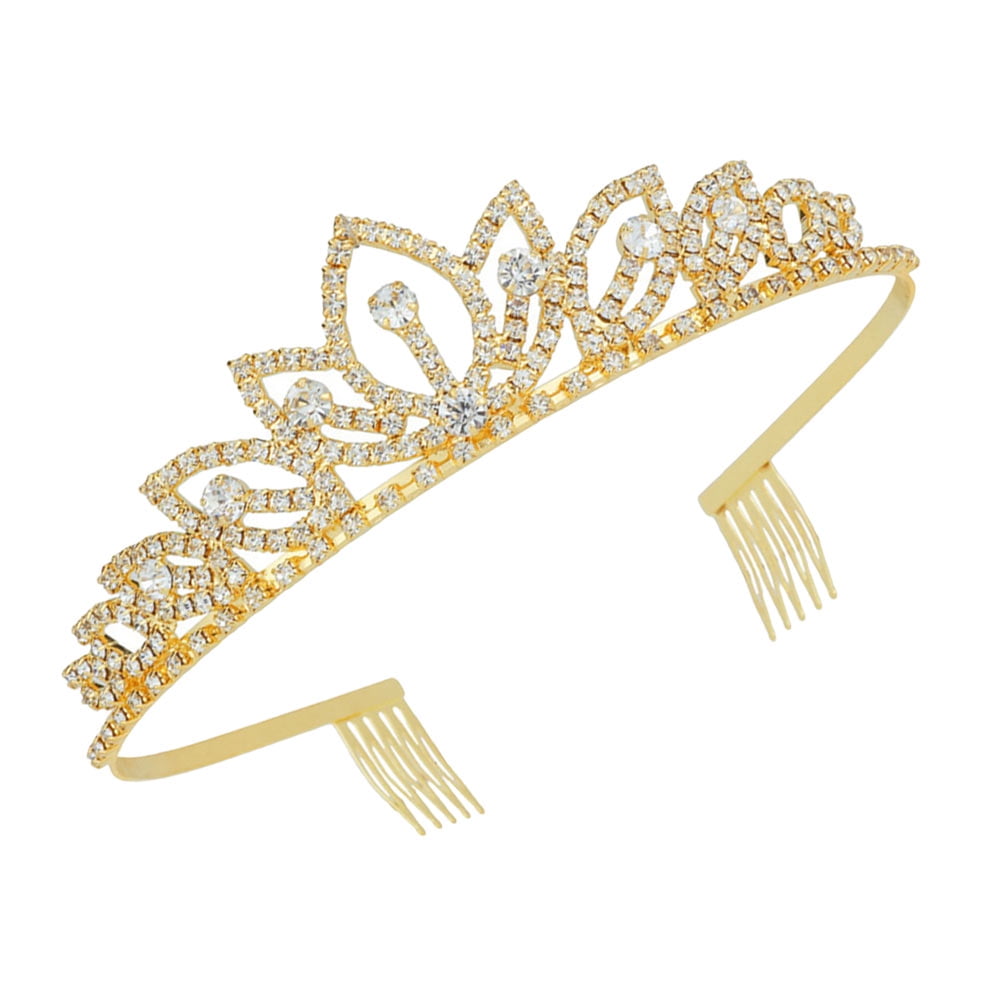 MLINS Shiny Bridal Crown Exquisite Bride Decor Tiara for Wedding ...