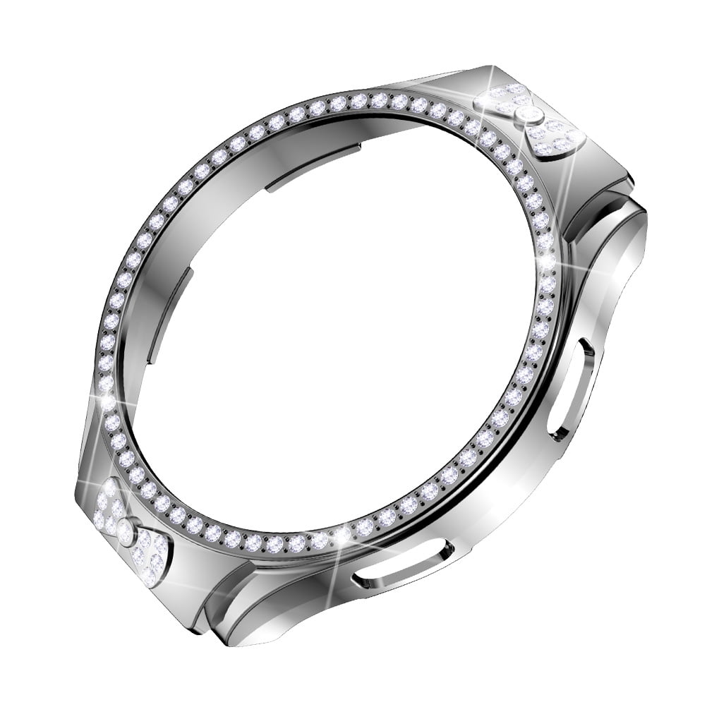 MLINS Shiny Silver Watch Case for Watch 4 with PC Material Fully ...