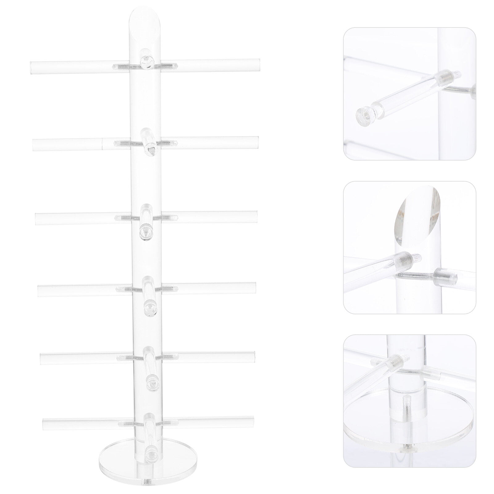 DINHEAROM Eyeglasses Rack Acrylic Transparent 1Pcs 15.33X6.29X1.57in ...