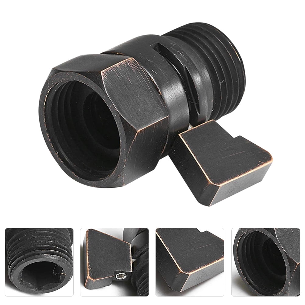 MLINS Shower Flow Regulator Water Hose Shut Turn Off Valve Straightway ...