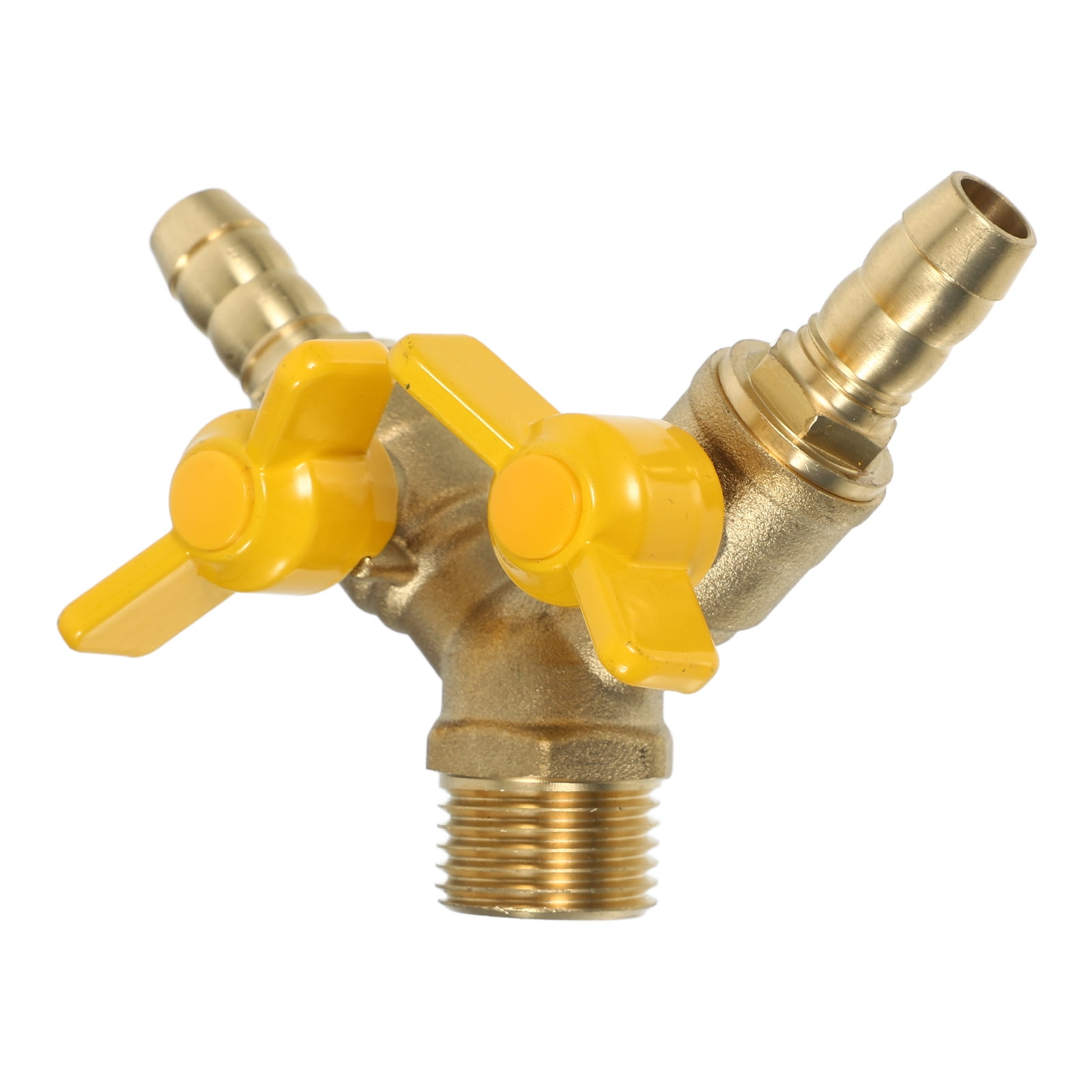 Y Shaped Ball Valve for Pipe Golden Brass Material and Easy to Install ...
