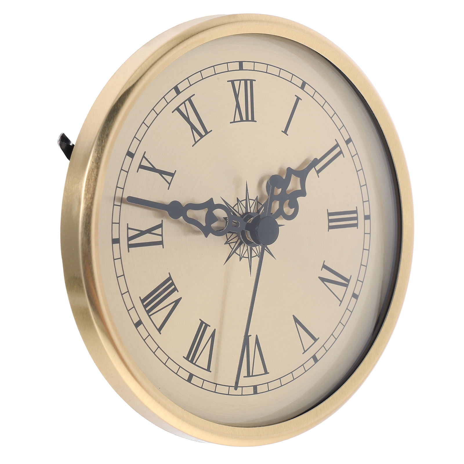MLINS Silent Quartz Clock Insert With Roman Numerals Metal Frame For ...