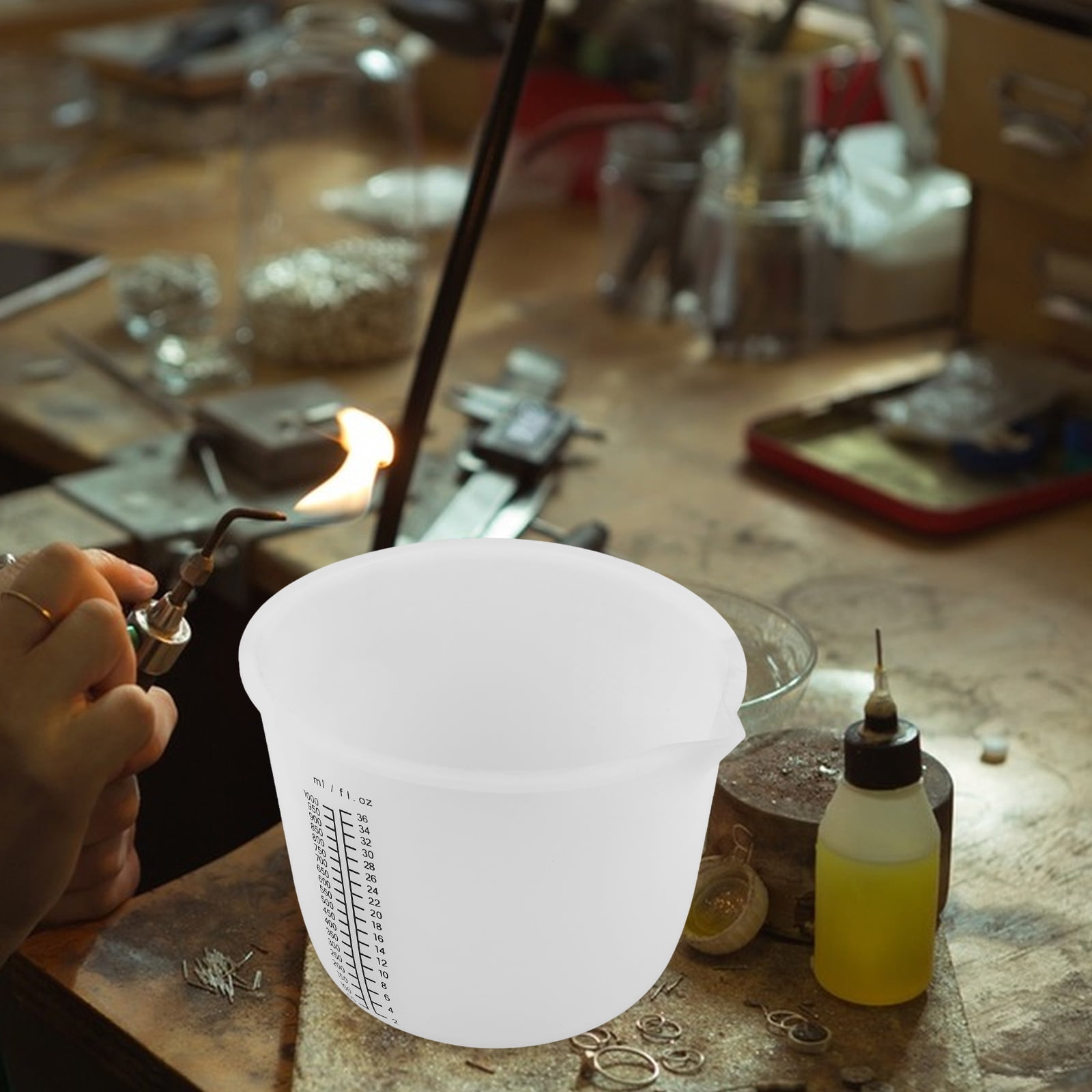 MLINS Silicone Measuring Cup For Epoxy Resin And Diy Projects 1000ml ...