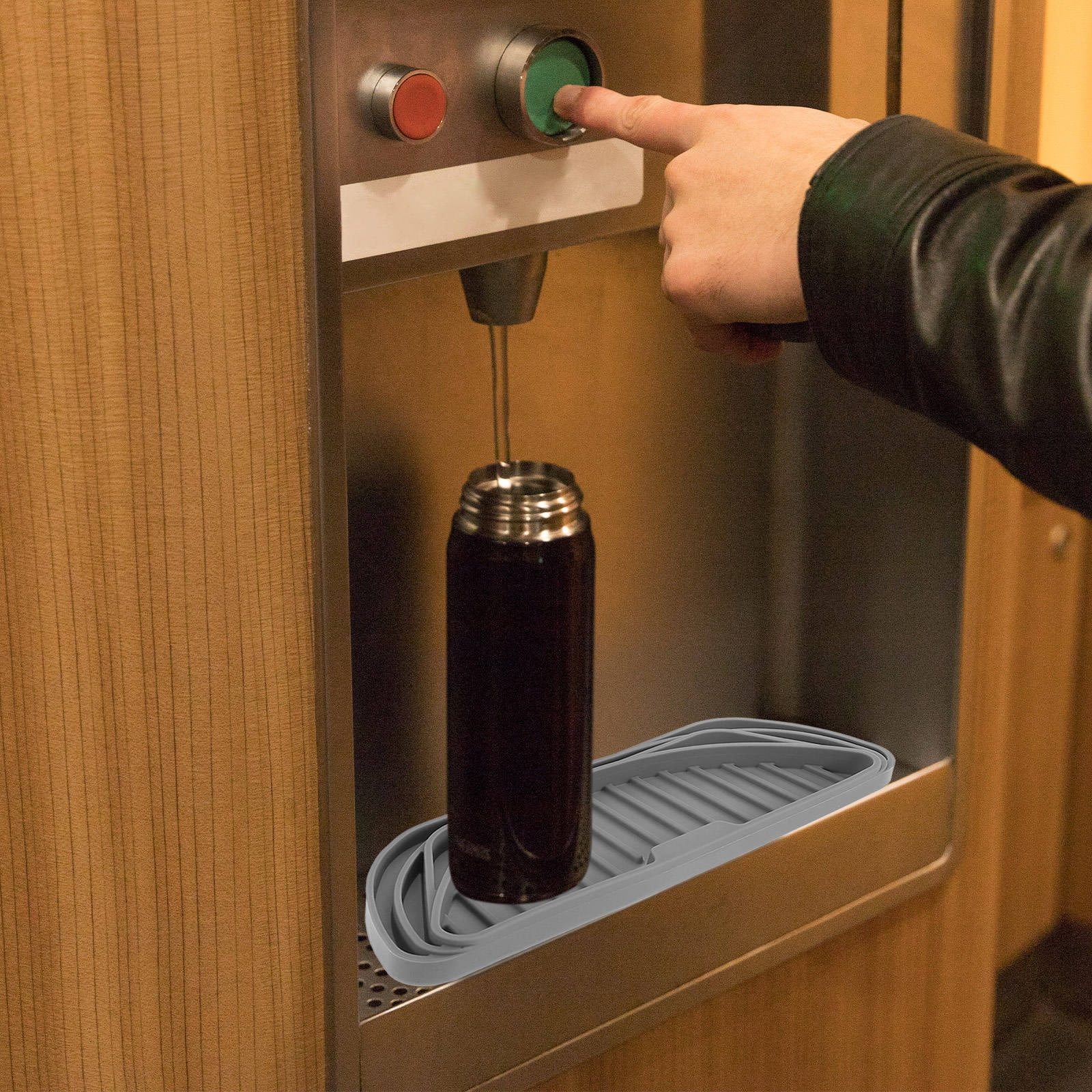 MLINS Silicone Refrigerator Drip Catcher Tray 2pcs Water Fridge ...