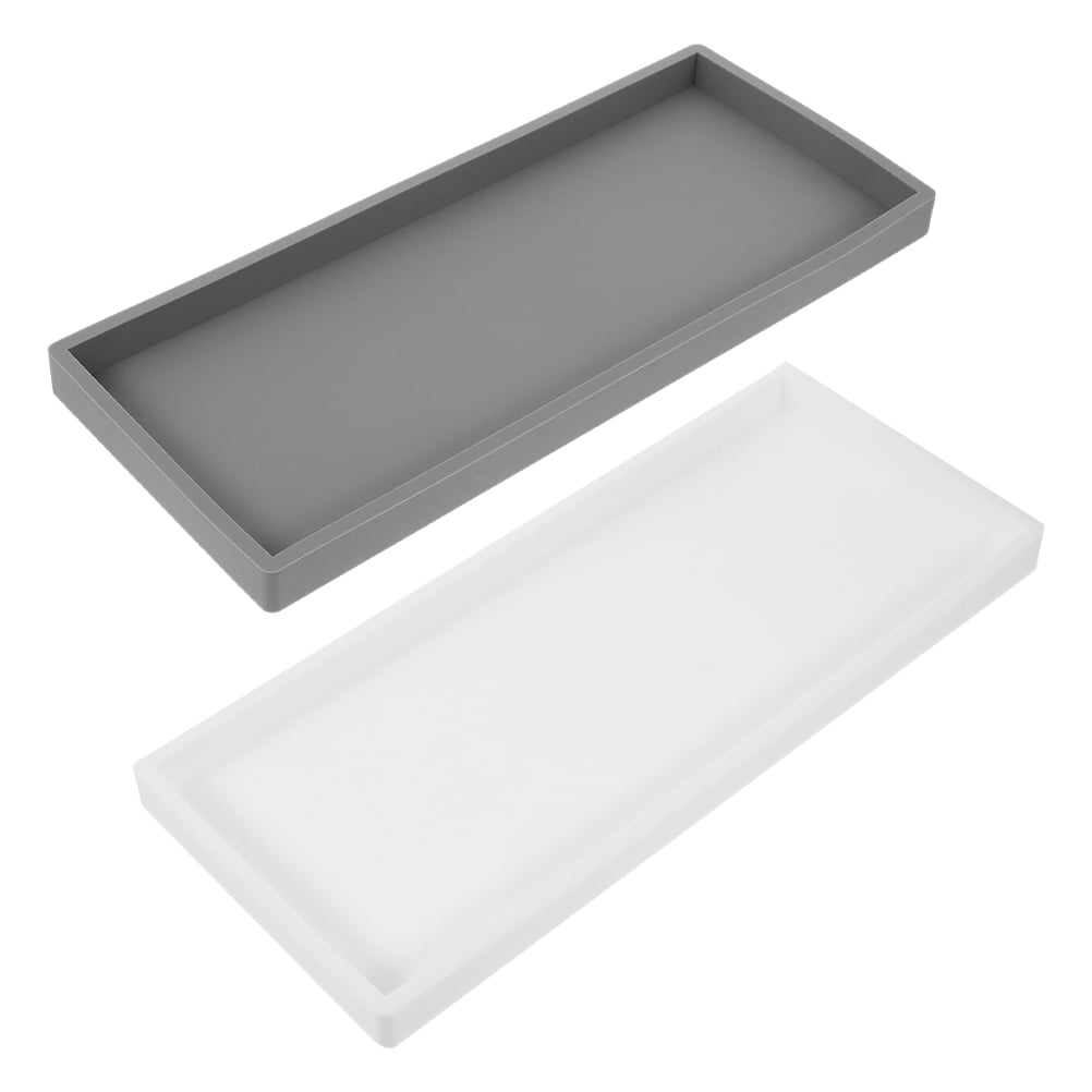 MLINS Silicone Storage Tray with Ample Space for Bathroom Essentials ...