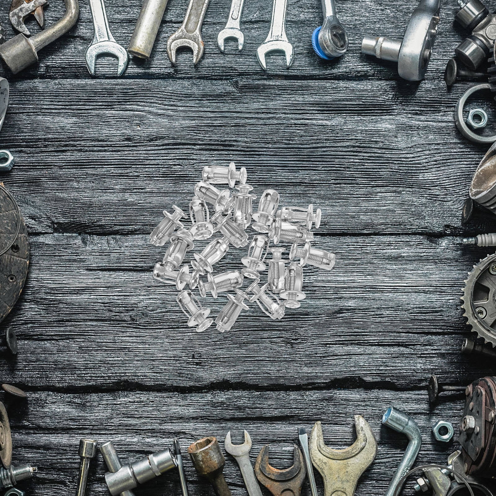 MLINS Silver Carbon Steel Hollow Wall Anchors for Home Metal Cladding ...