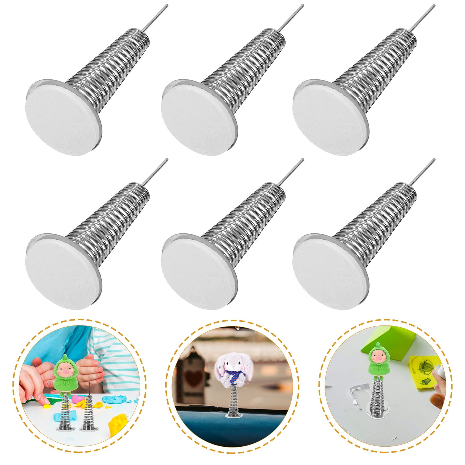 MLINS Silver Metal Spring Base for Guitar Accessories 12 Pieces Easy ...