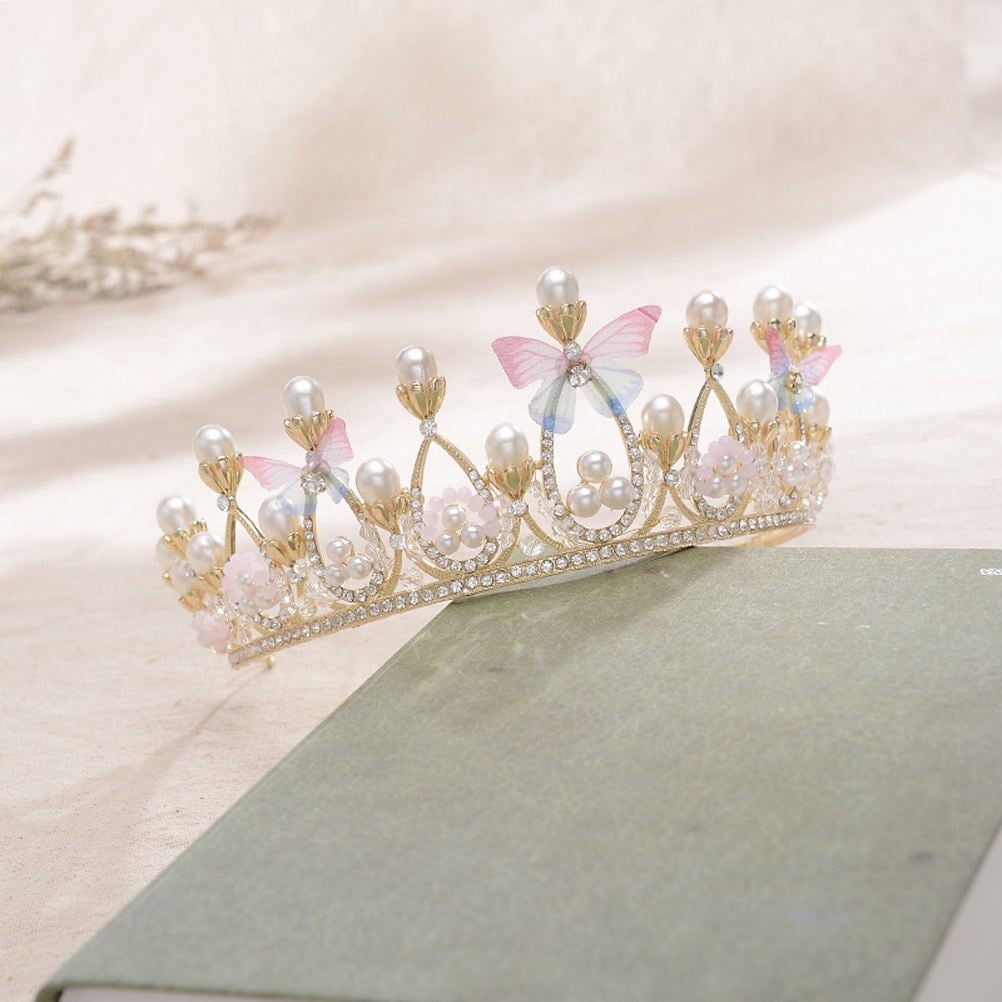MLINS Silver Rhinestone Bridal Tiara Crown for Women Elegant Headpiece ...