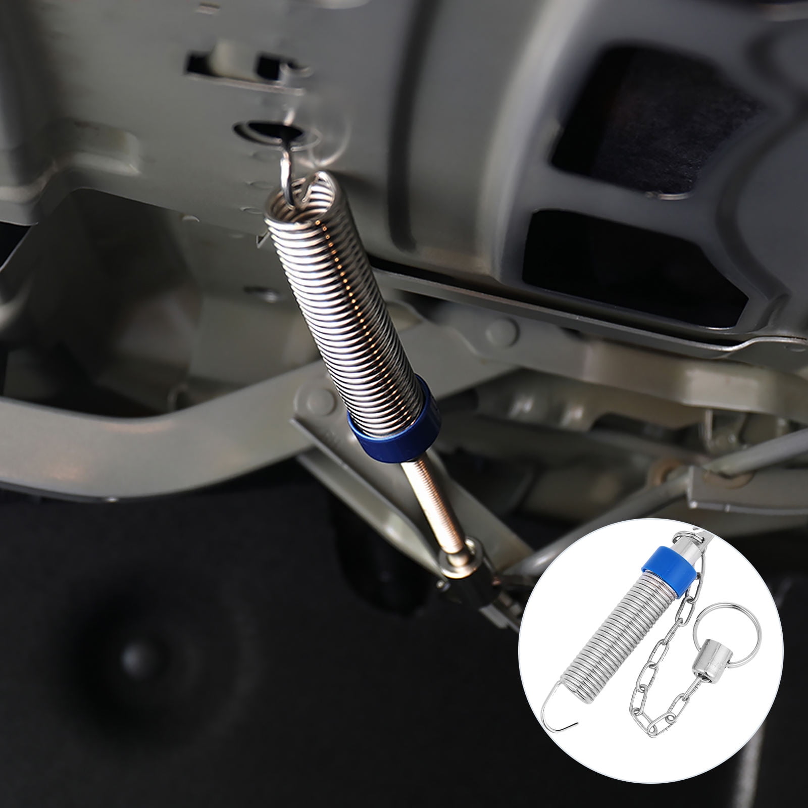 MLINS Silver Steel Car Trunk Lid Lifting Bracket with Extension Spring ...