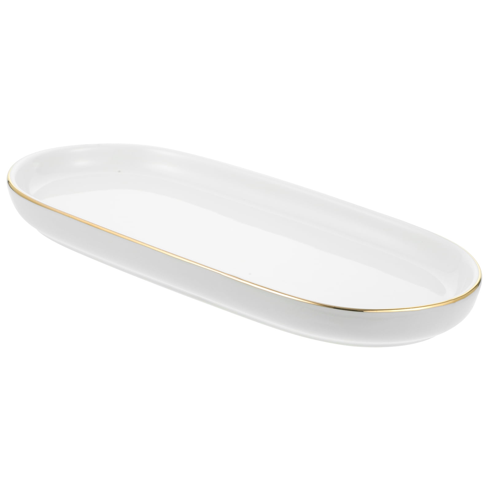 MLINS Simple Bath Tray Toiletries Organizer Tray 20X12X2CM White ...