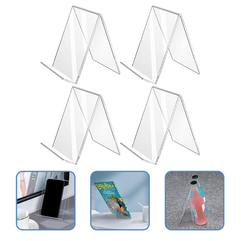MLINS Simple Shaped Acrylic Display Stand for Practical Use Transparent ...