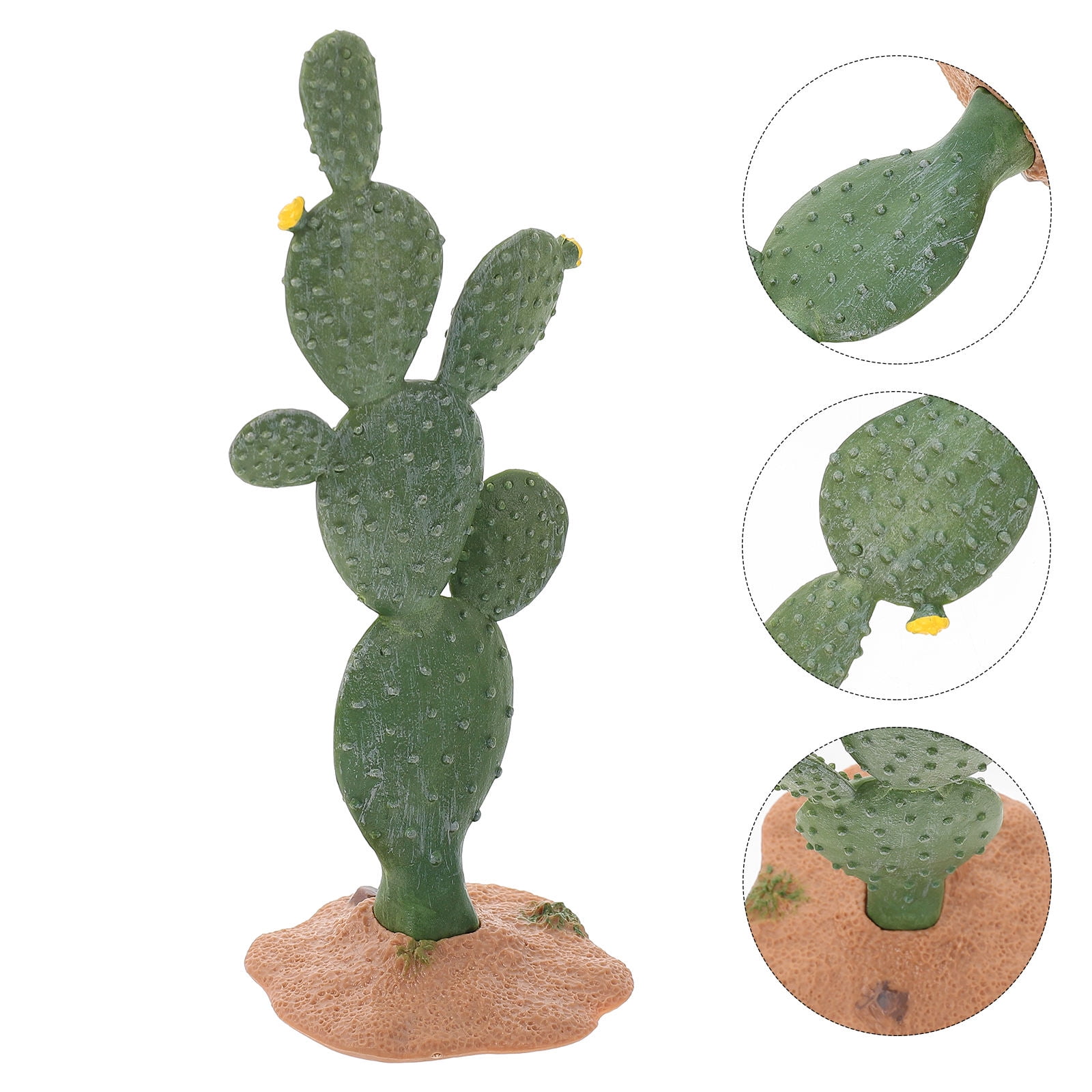 MLINS Simulated Cactus Model Decor Resin Cactus Statue Micro ...