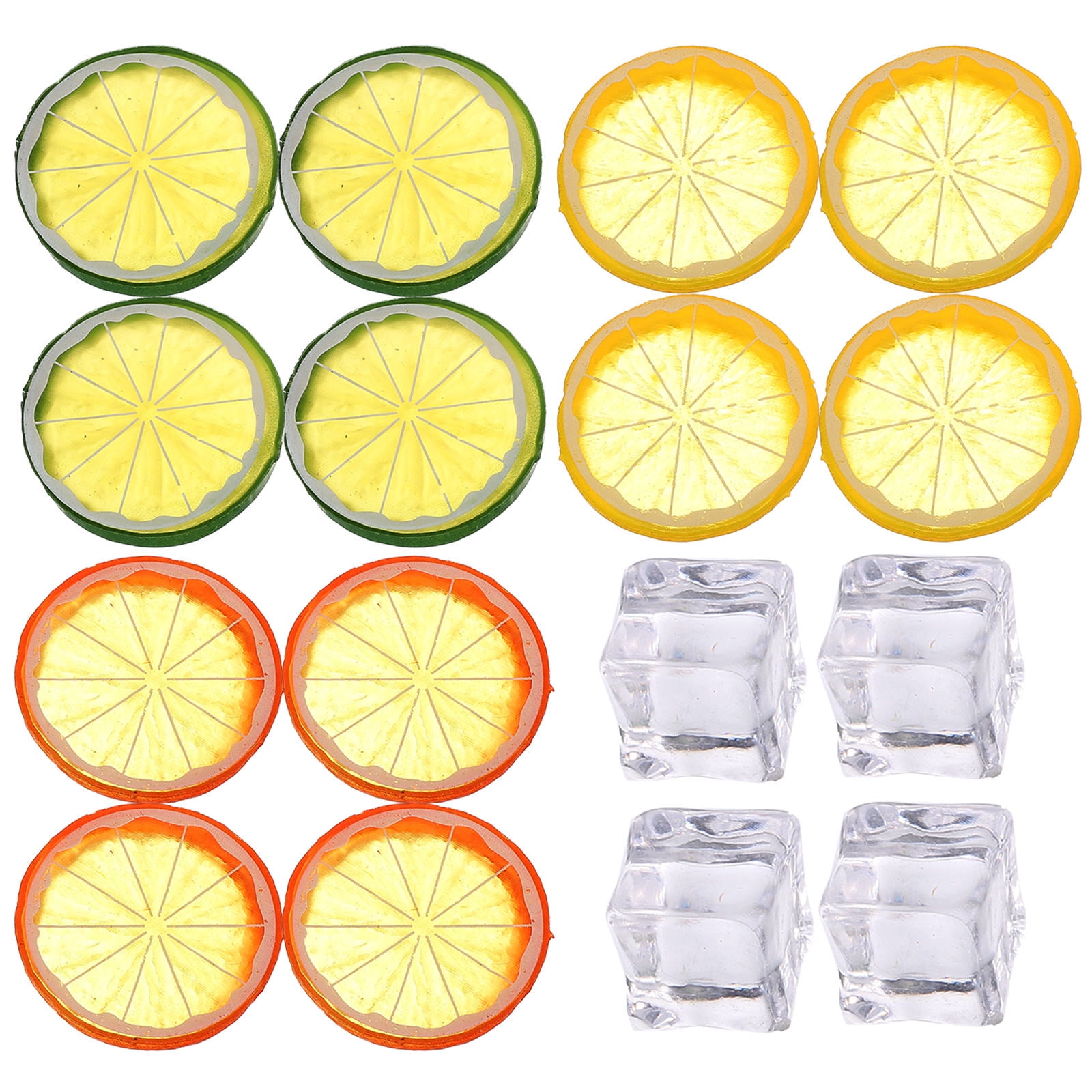 MLINS Simulated Fruit Plastic Lemon Slice Cube Window Photography ...