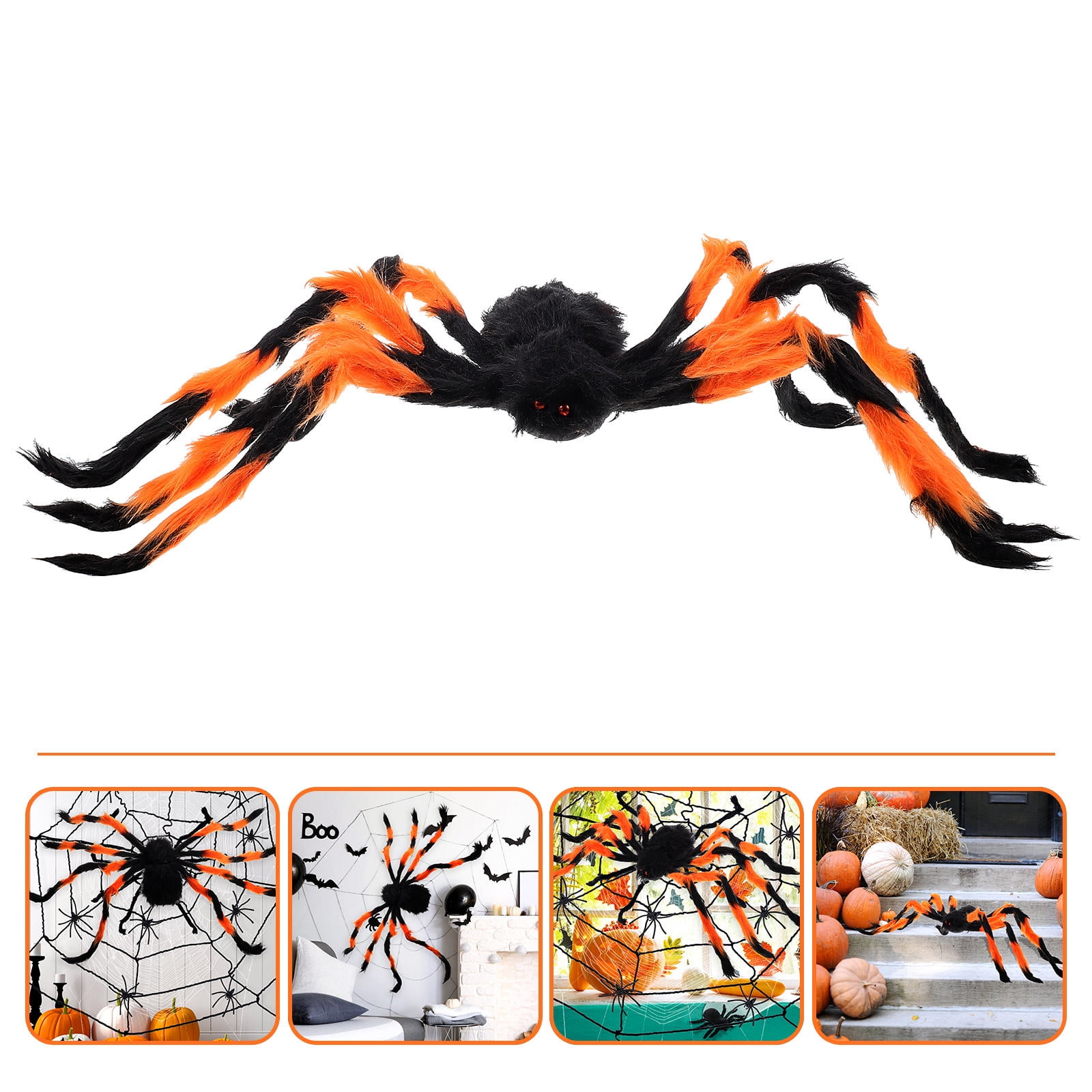 MLINS Simulation Plush Spider Black Large Toy Spiders Decoration ...