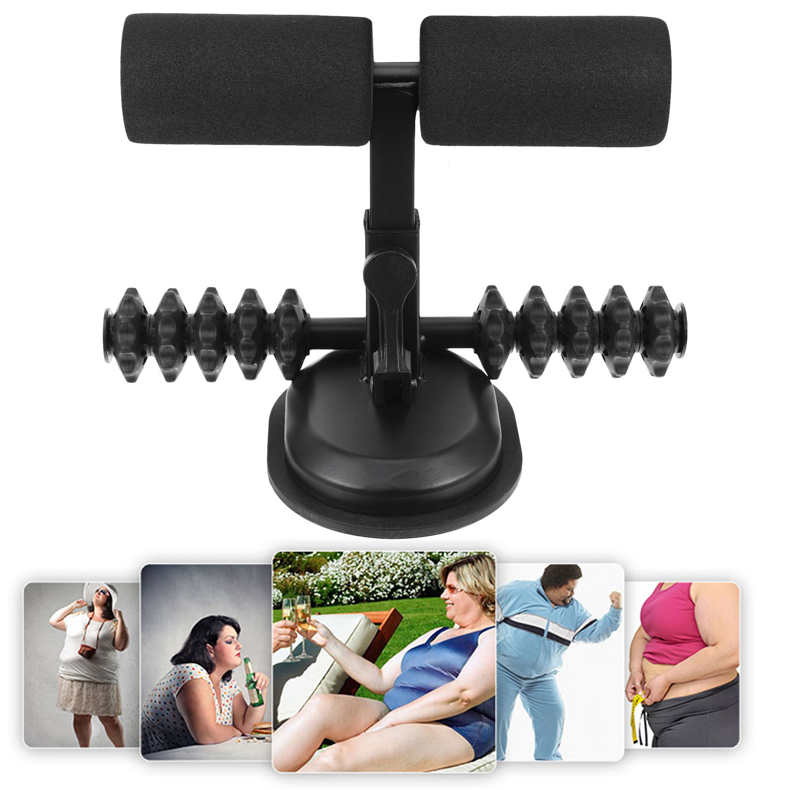 PTOOTP Mlins Sit Up Metal Abdominal Curl Assist Device with Suction ...