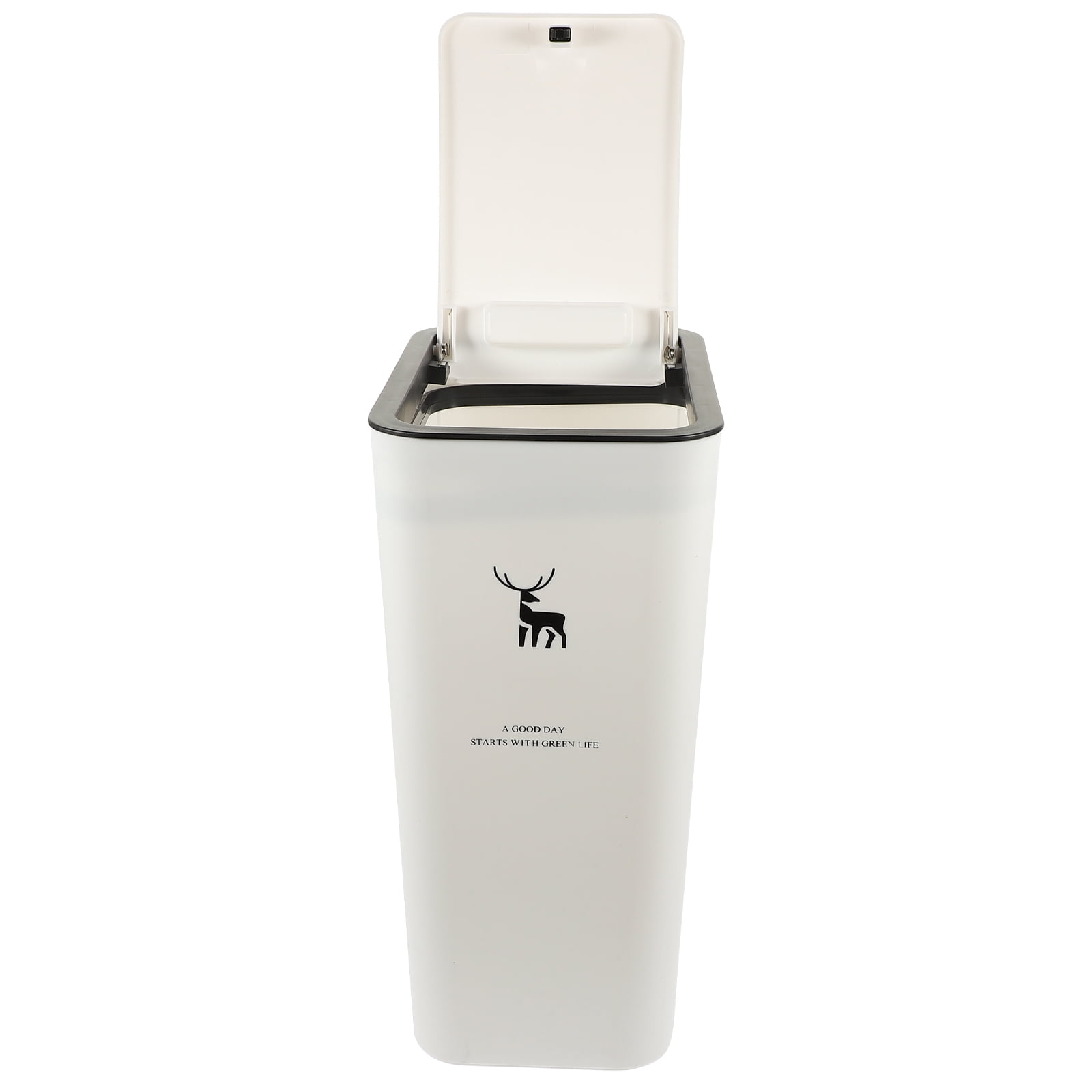 MLINS Slim Kitchen Bin with Lid for Home PP Material Modern and Simple ...