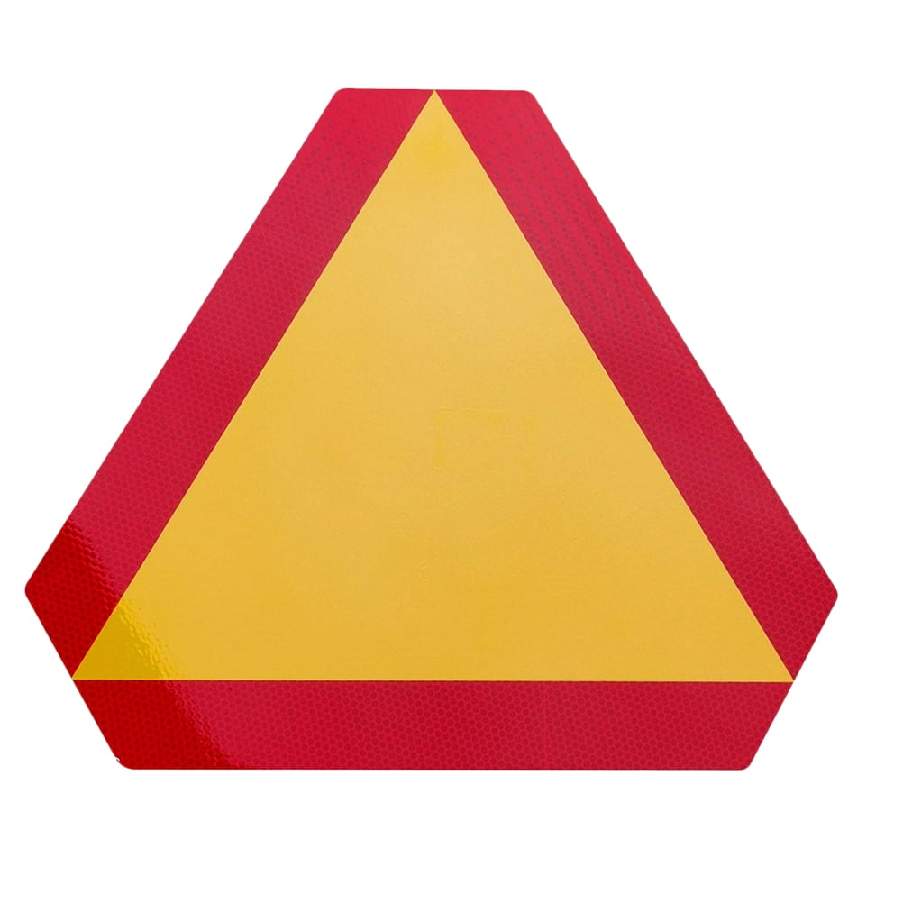 KONTONTY Street Slow Warning Reflective Signs Assorted Color Night Use ...