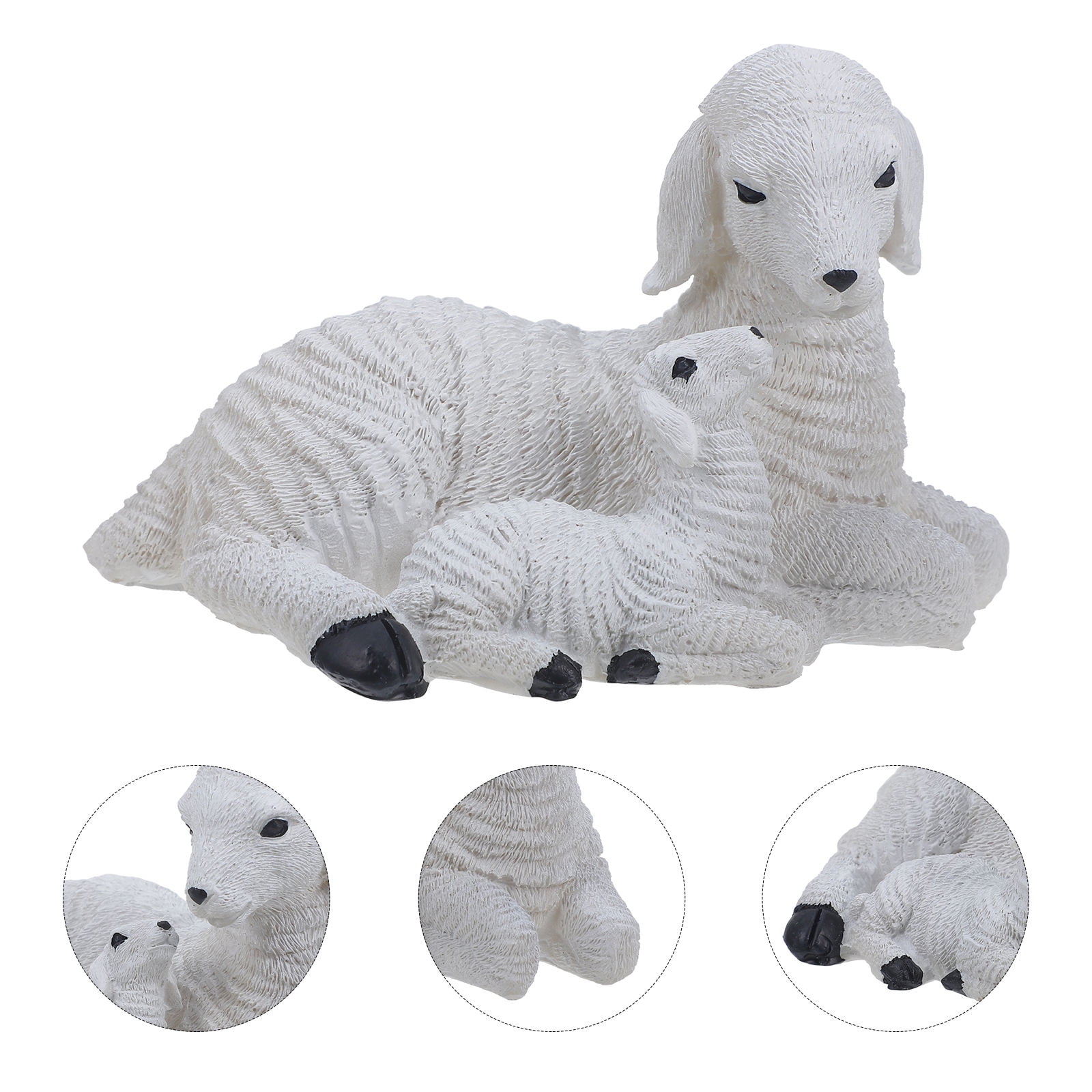 MLINS Small Goat Craft Tiny Decorative Goat Decor Realistic Goat ...