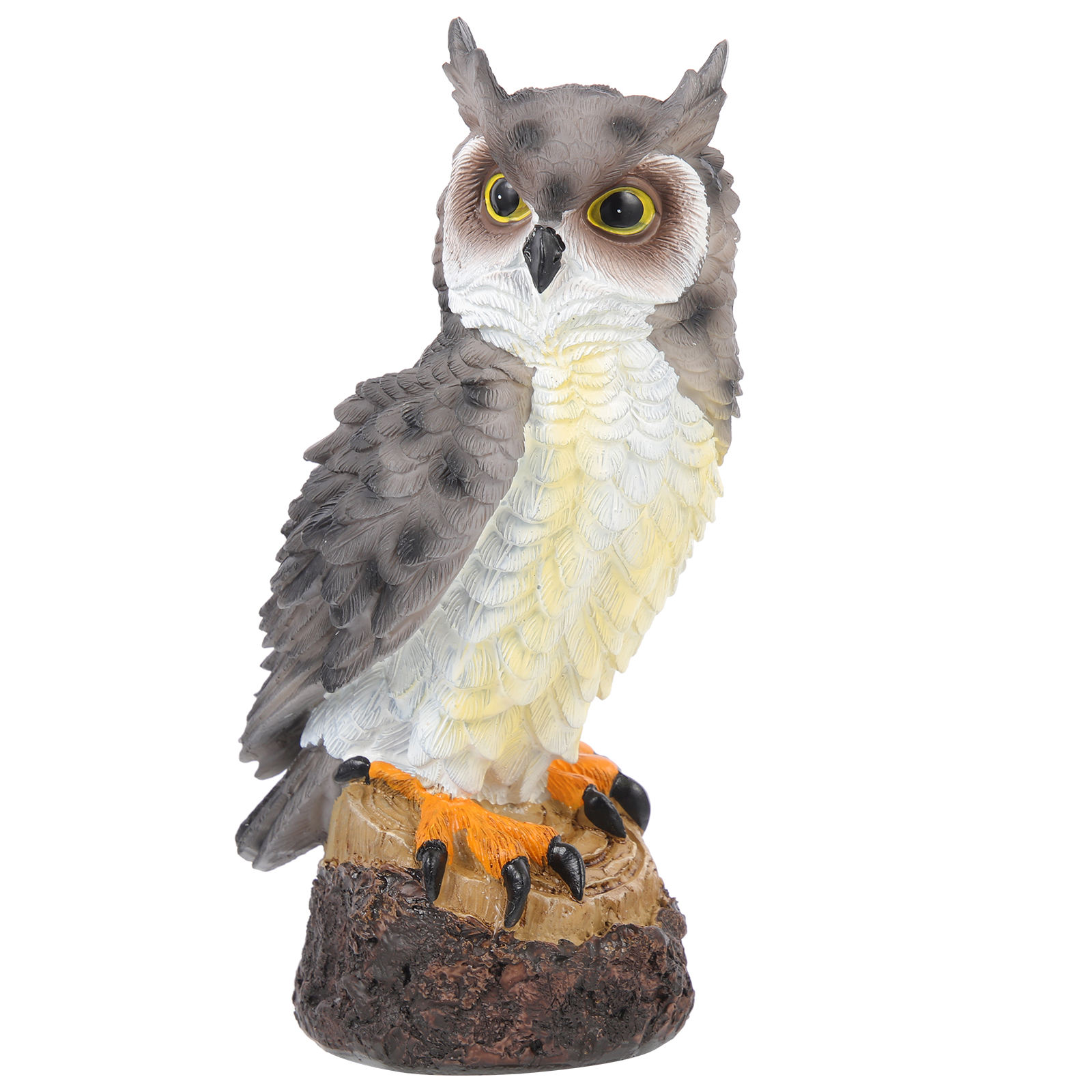MLINS Small Owl Ornament Owl Garden Statue Garden Owl Statue Office ...