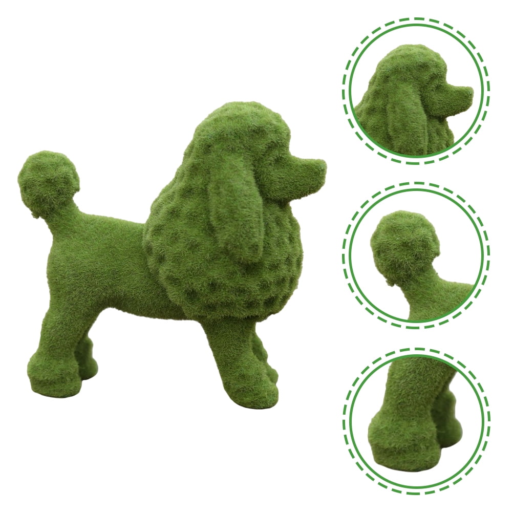 MLINS Small Resin Dogs Miniature Statue Garden Ornaments Decorations ...