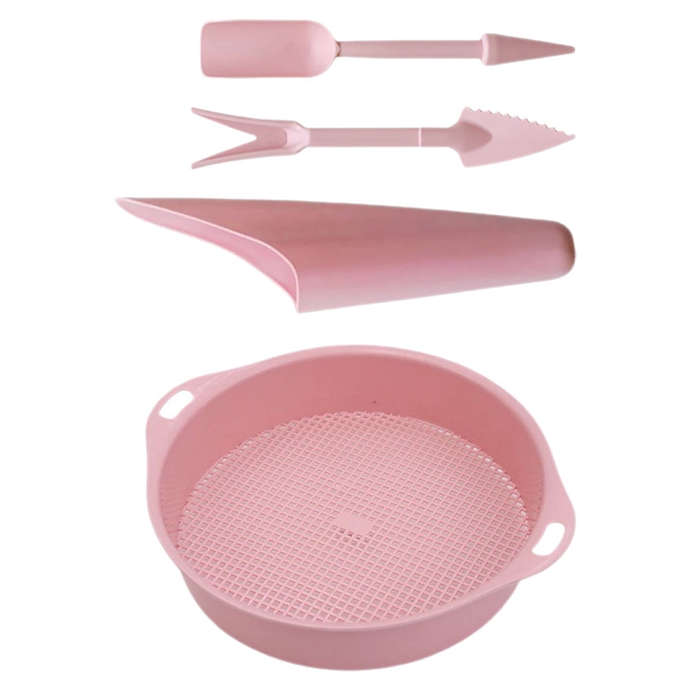 MLINS Small Shovels Tools Soil Sieve 28.00X24.50X5.00CM Pink - Walmart.com