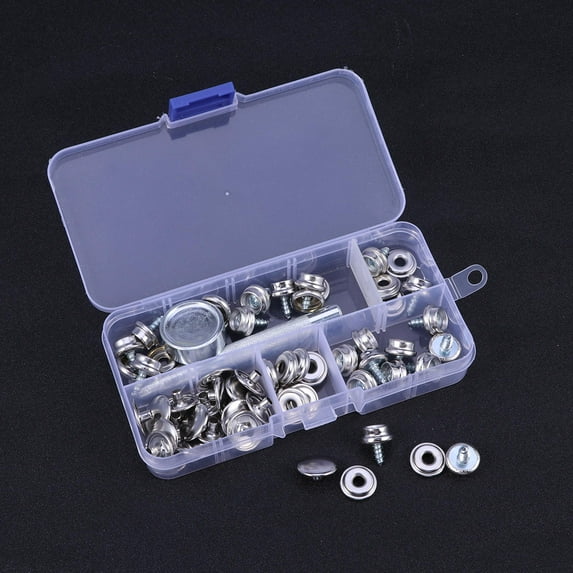 MLINS Snaps Fastener Screw Snaps Heavy Duty Metal Snaps Button Kit Tent ...