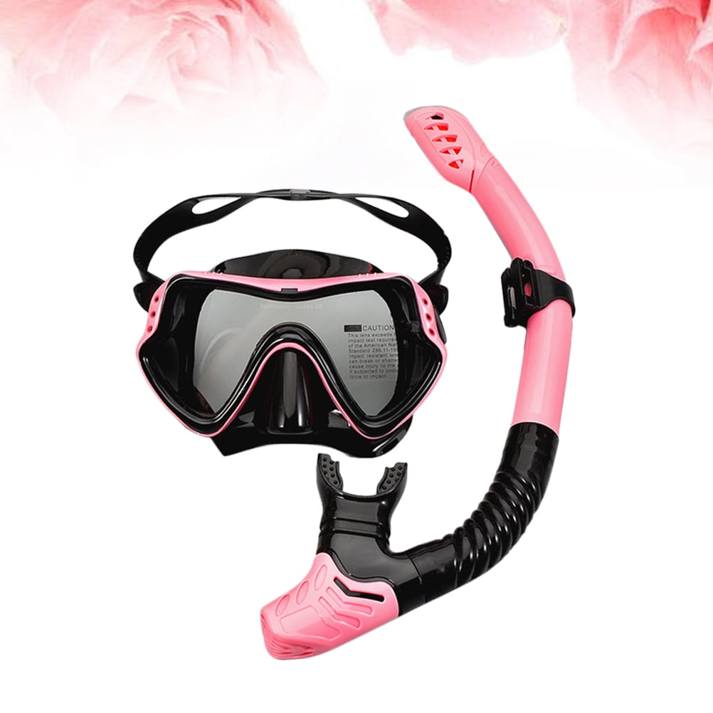 MLINS Snorkeling Scuba Diving Mask with Silicone Mouthpiece and Hose ...