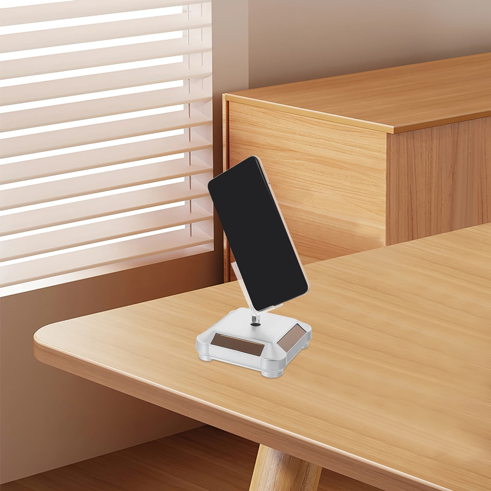 MLINS Solar Powered Rotating Display Rack For Watches Phones Glasses ...