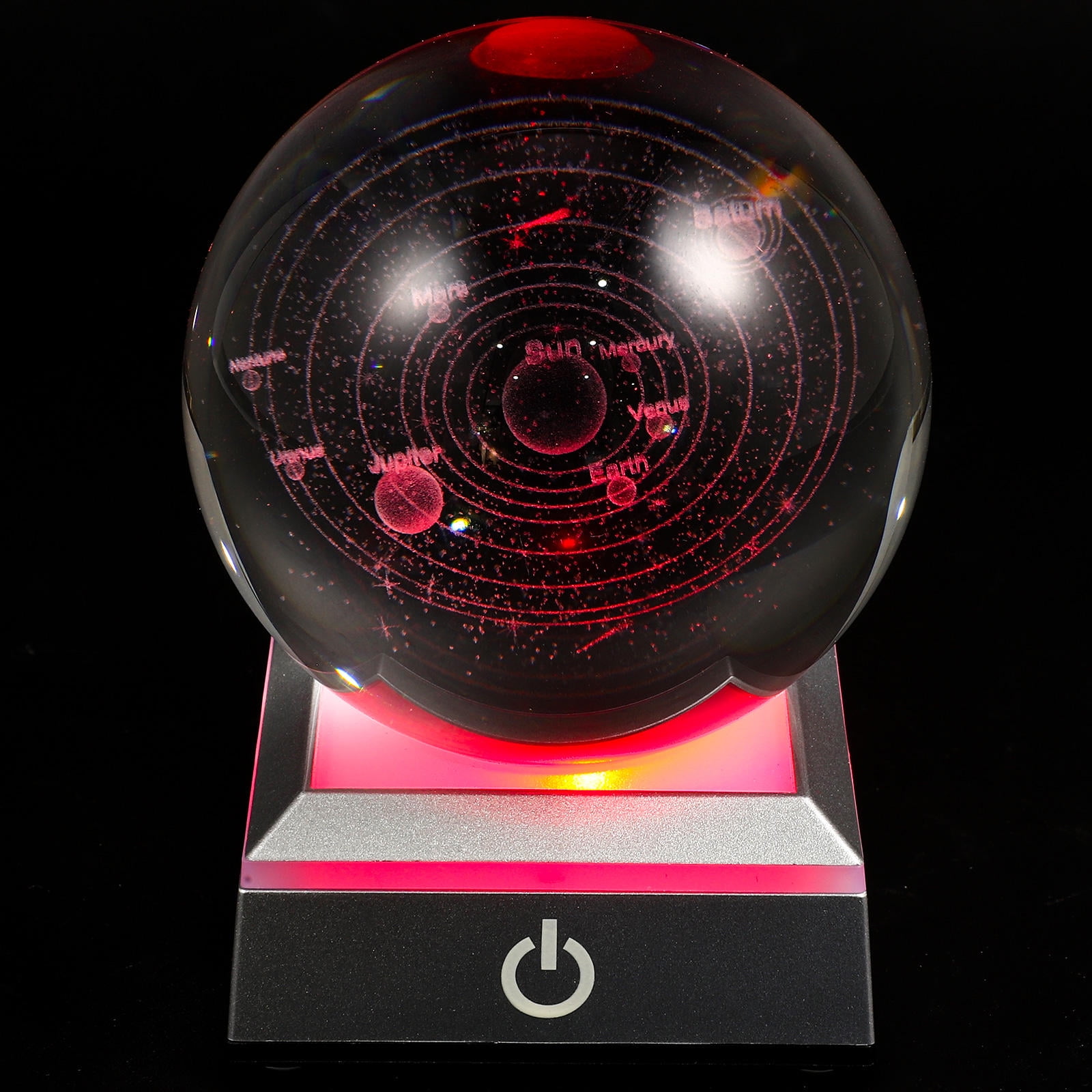 MLINS Solar System Sphere Planet LED Light Base 8x8x10cm - Walmart.com