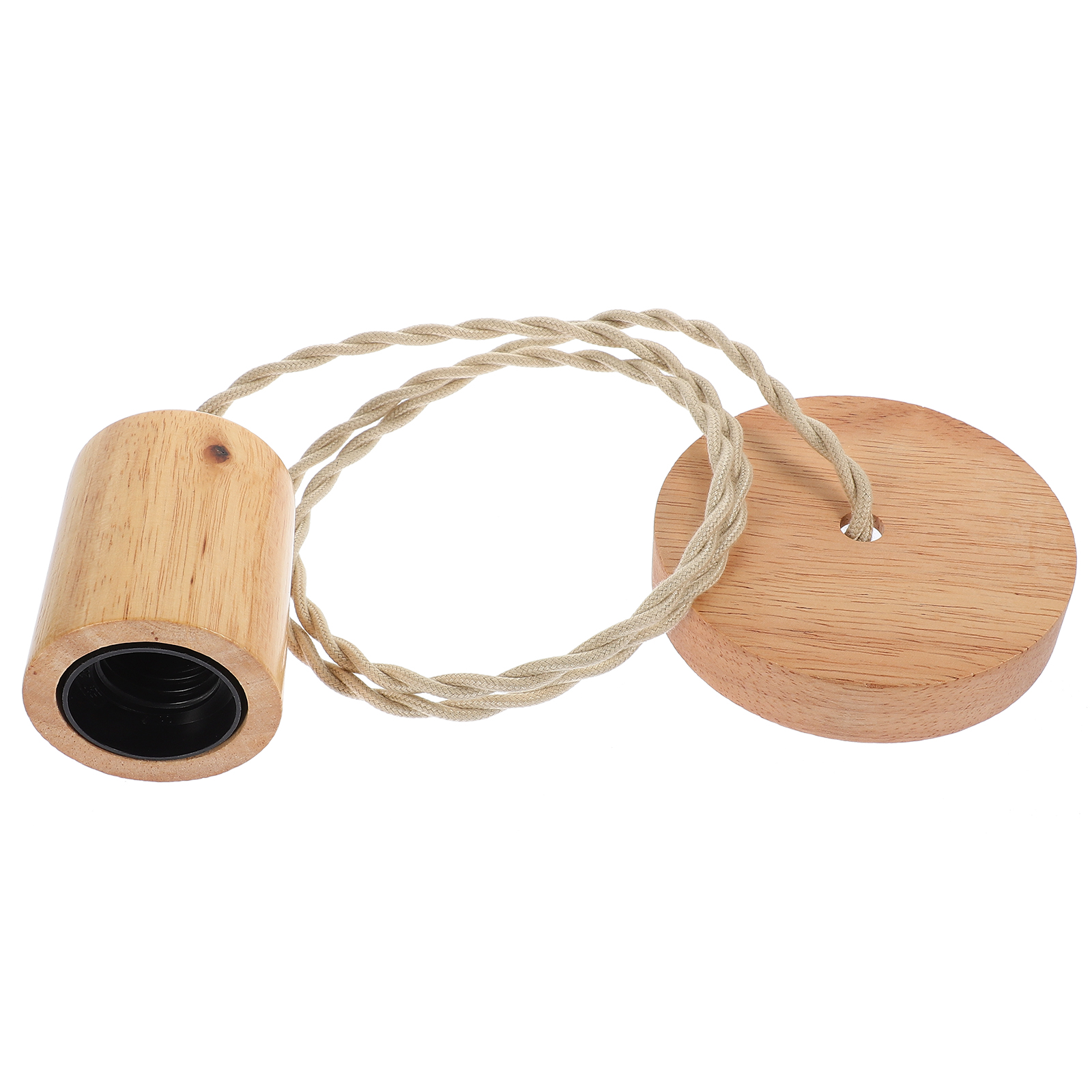 MLINS Solid Wood Lamp Holder Bulb Base Desktop Pendant Light Fitting ...