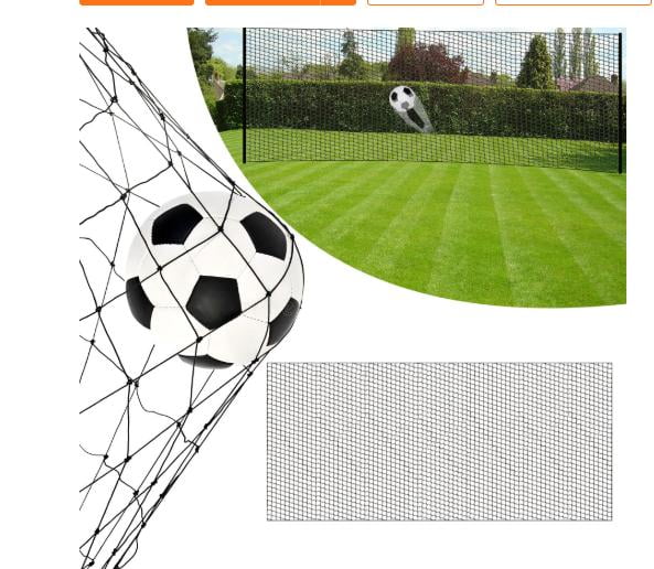 MLINS Sports Netting Soccer Football Goal Net Soccer Goal Net ...