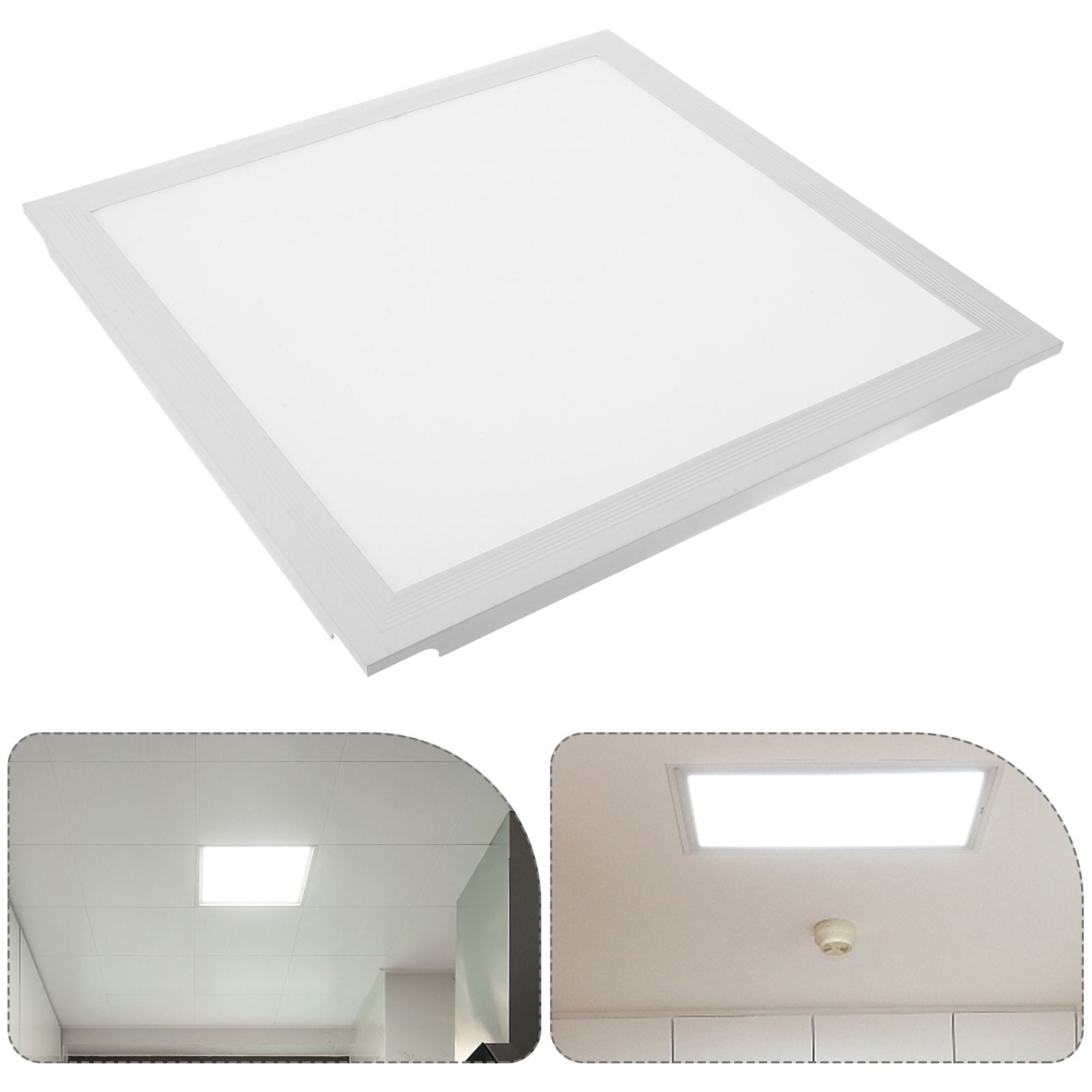 MLINS Square Ceiling Light Cover Aluminium Ceiling Light Fixture for ...