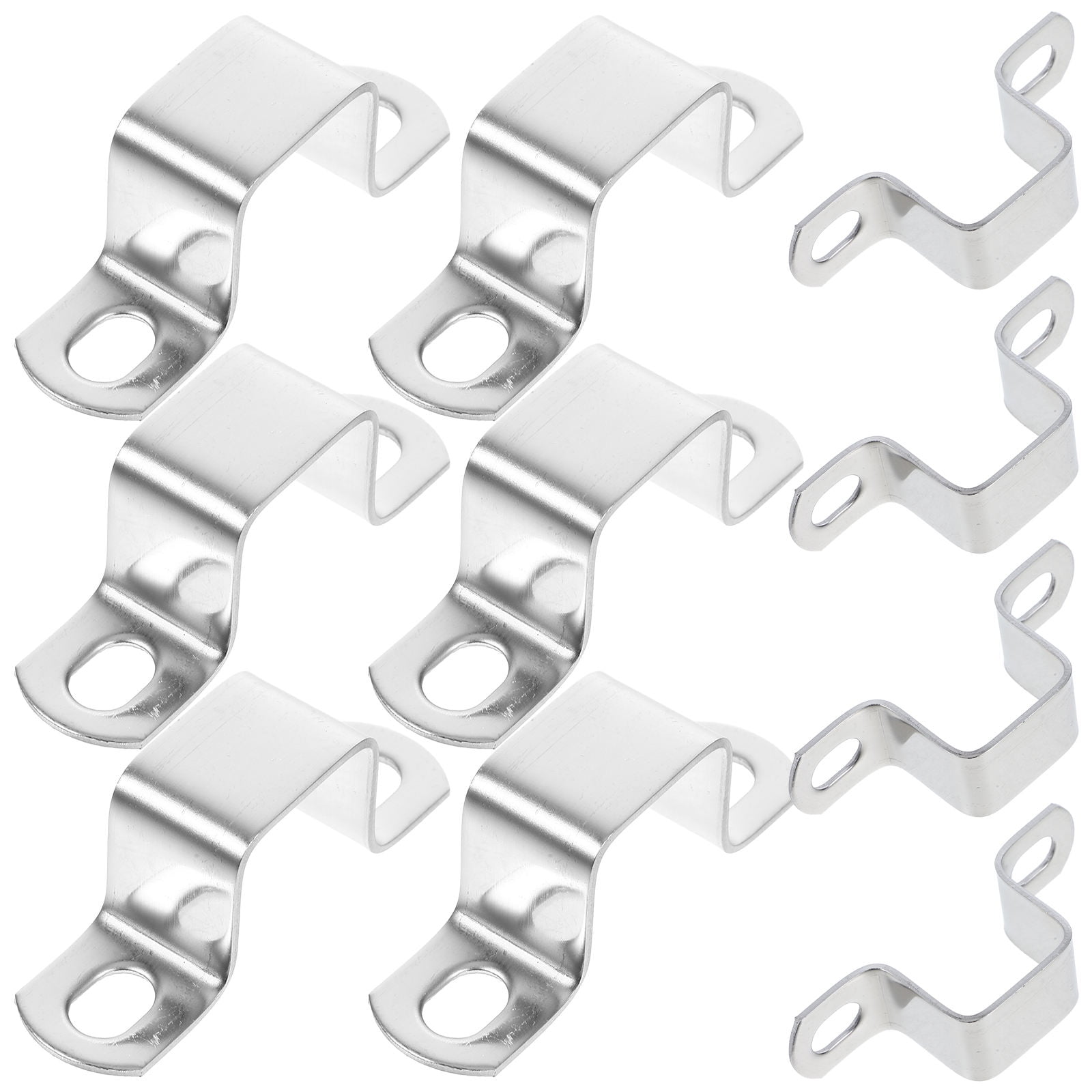 MLINS Square Pipe Clamp 10pcs Pipe Clip Stainless Steel Tube Buckle U ...