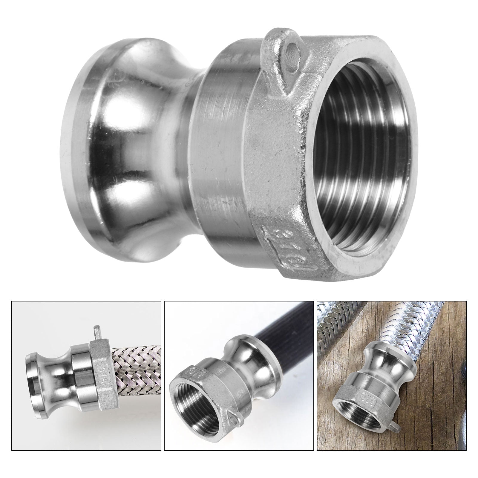 MLINS Stainless Camlock Fitting Cam Groove Fitting Water Oil Cam Lock ...