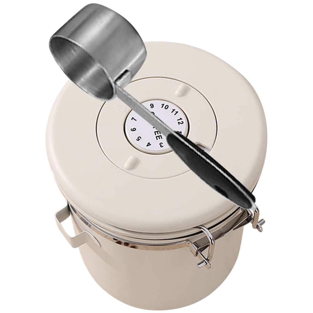 MLINS Stainless Steel Airtight Tank Tea Canister Container Coffee ...