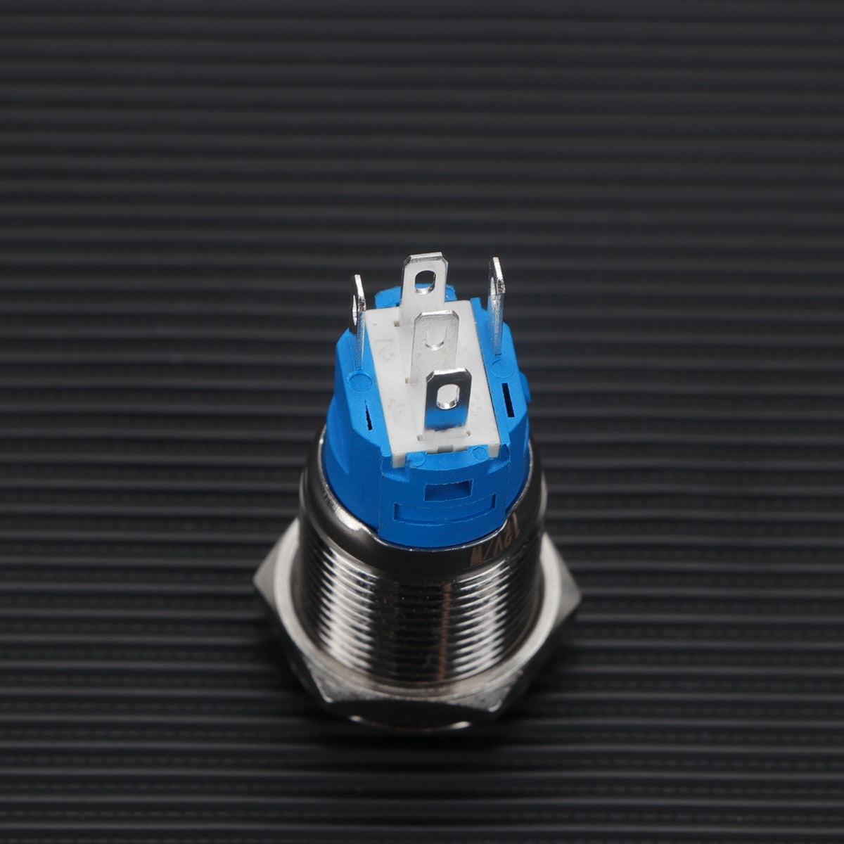 MLINS Stainless Steel Auto Reset Button 16mm 12V Waterproof Round ...