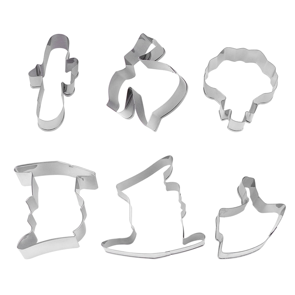MLINS Stainless Steel Cookie Cutter Set for Baking Use Silver Creative ...