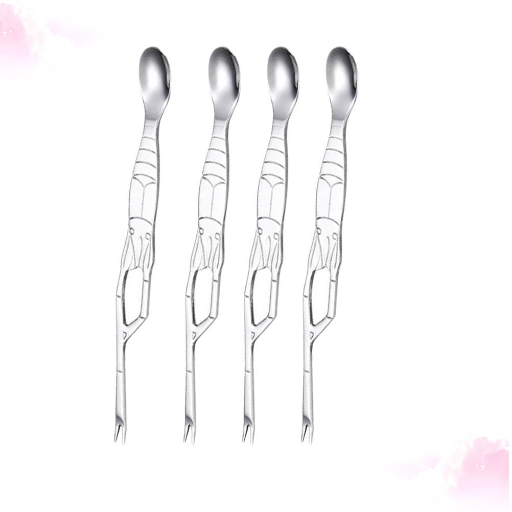 MLINS Stainless Steel Crab Fork Picks Seafood Tool for Crab Legs ...
