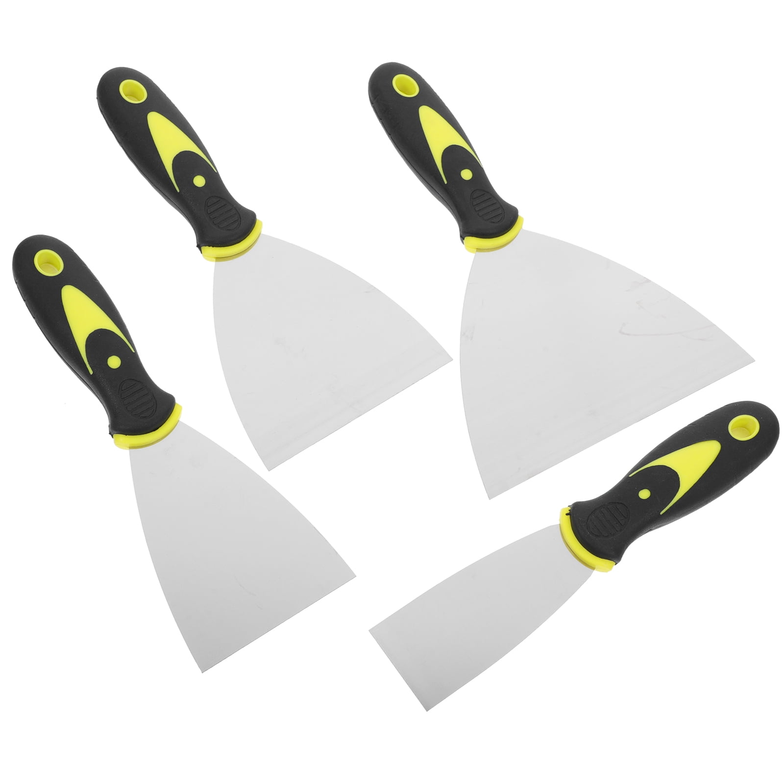 MLINS Stainless Steel Drywall Scraper Set 4 Pcs Flexible Knives for ...