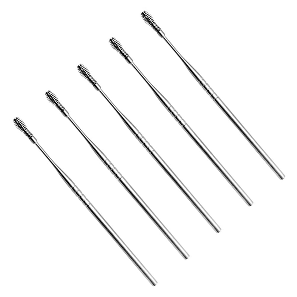 AURARMLET Ear Wax Scooper Stainless Steel 5Pcs 4.5x0.2in - Walmart.com