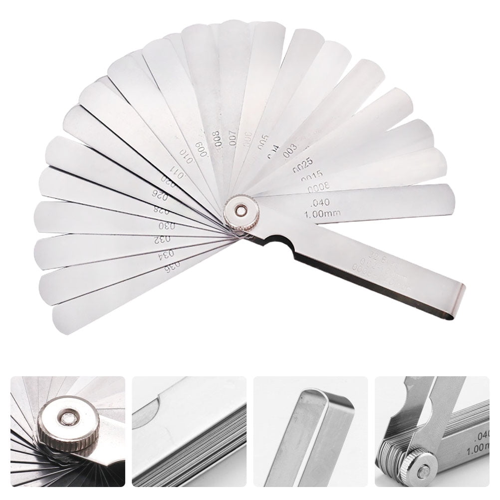MLINS Stainless Steel Feeler Gauge Dual Marked Metric Imperial Gap Measuring Tool - Walmart.com