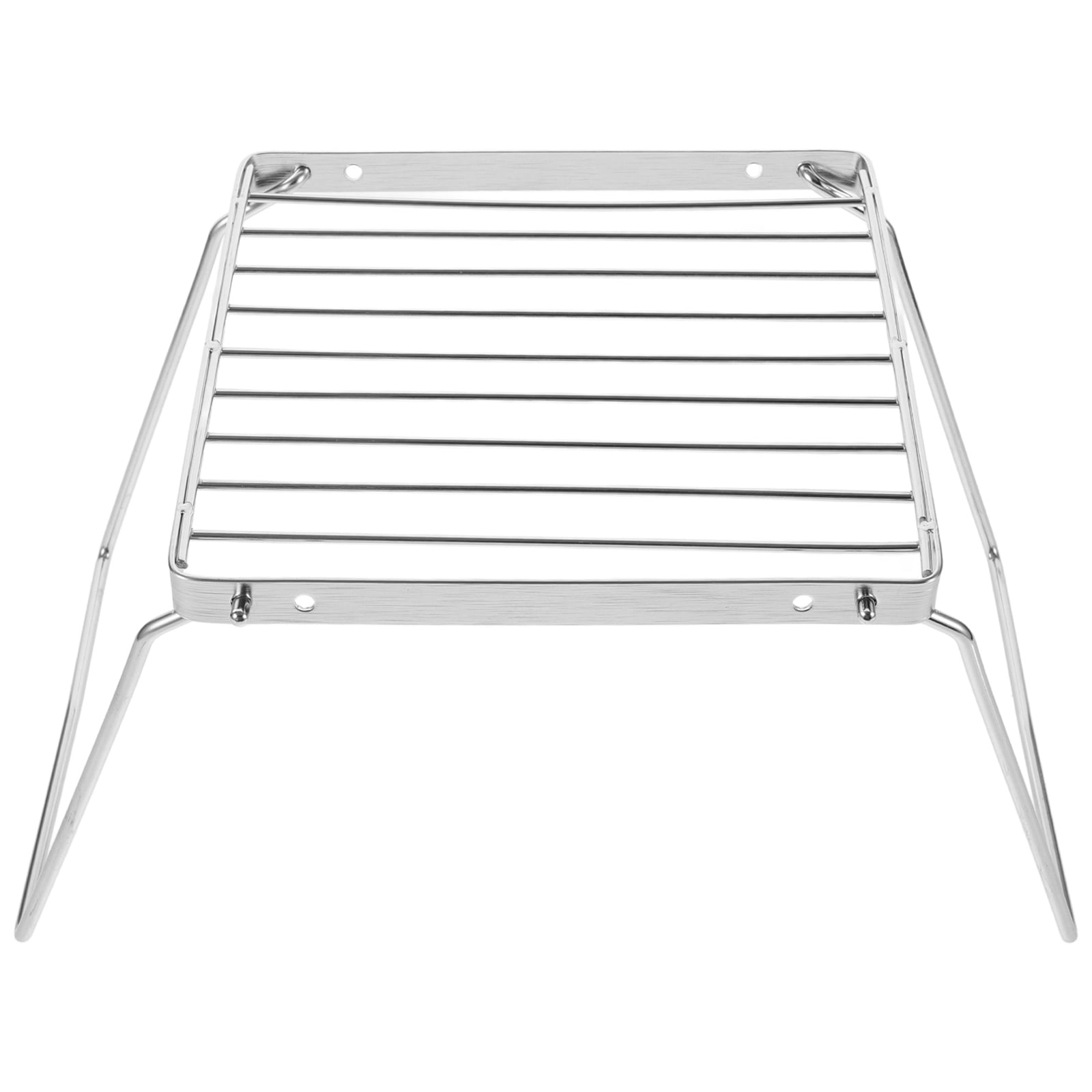 MLINS Stainless Steel Folding Campfire Grill Stand Multi-Functional BBQ ...
