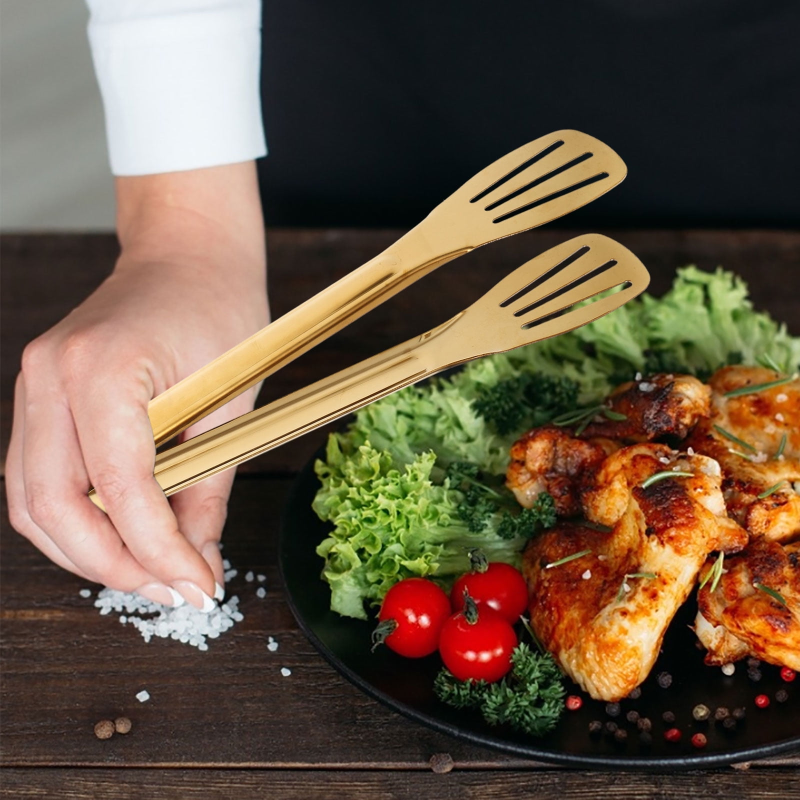 MLINS Stainless Steel Food Serving Tong Buffet Tong Bakery Dessert Tong ...