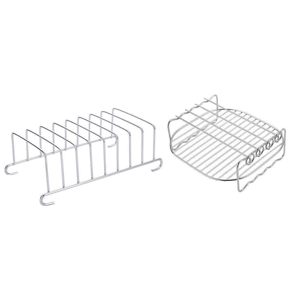 MLINS Stainless Steel Grill Air Fryer Replacement Parts Skewer Rack ...