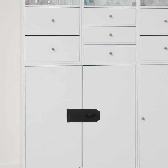 DINHEAROM Indoor Use Black Stainless Steel Gate Lock Hasp 1Pack ...